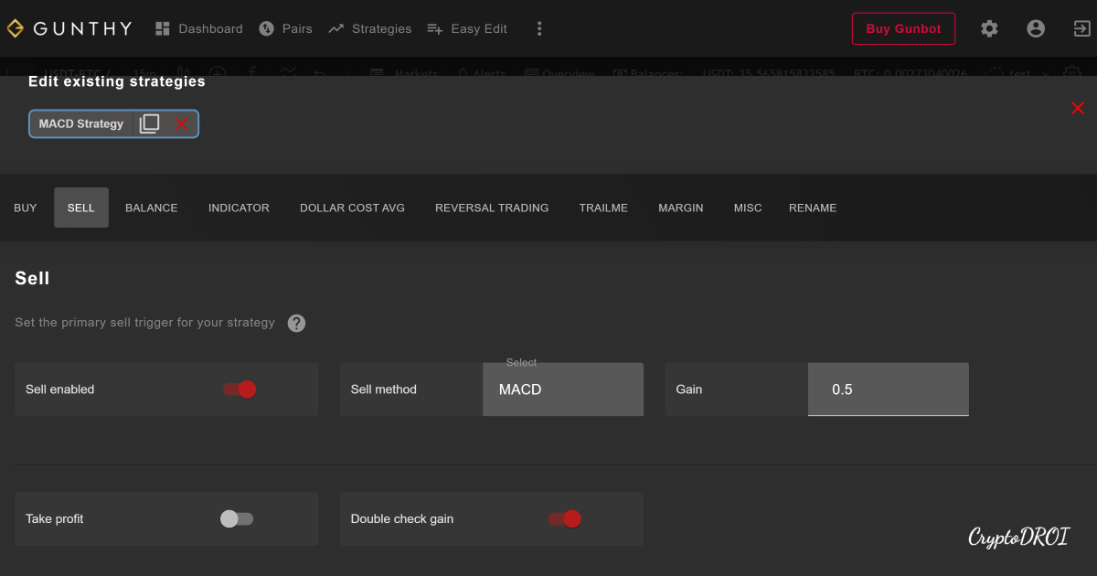 Gunbot MACD Strategy Explained