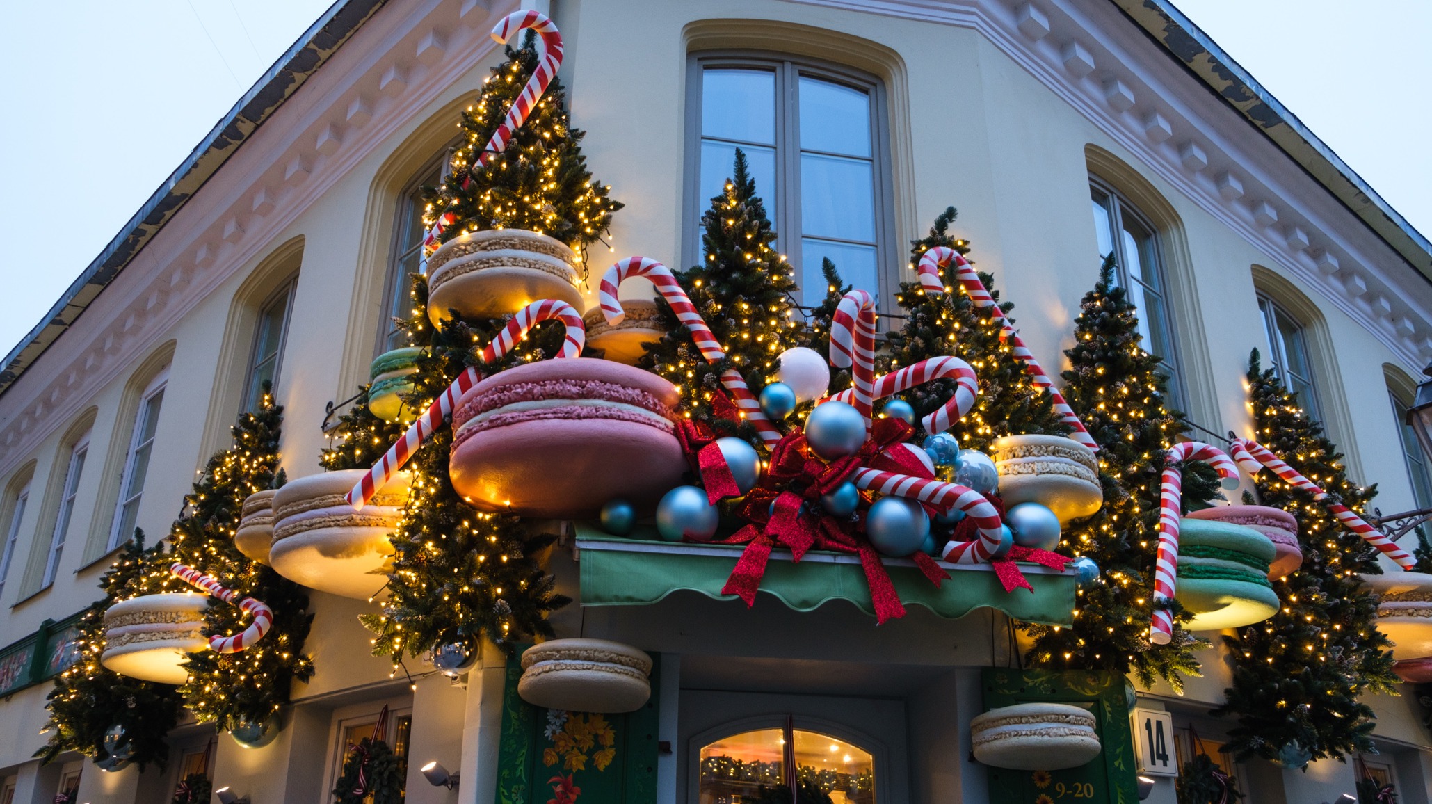 Exploring Christmas decorations in Vilnius, Lithuania