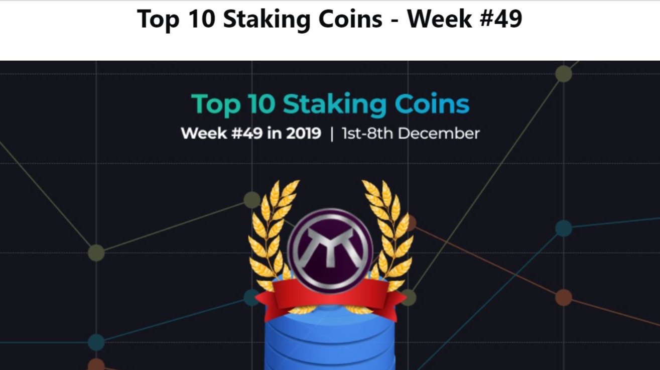 Top 10 Staking Coins & Top 10 Masternode Coins - Week #49