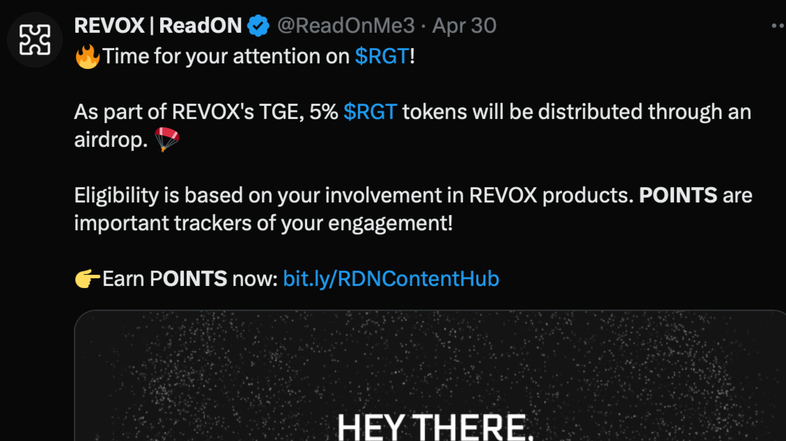 REVOX Airdrop - Why you should not miss this opportunity
