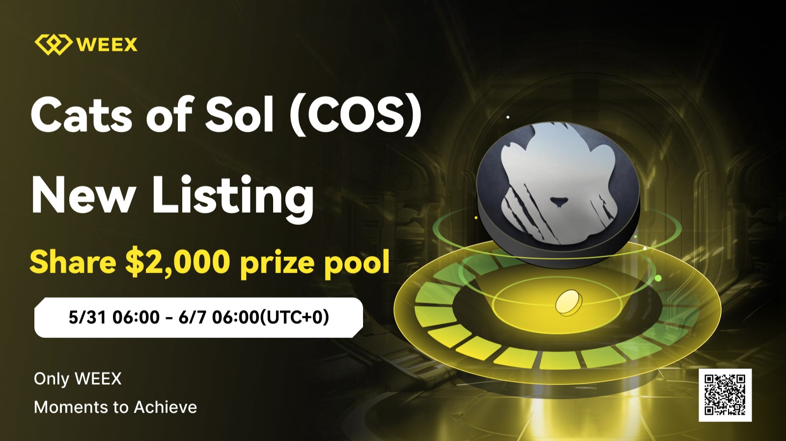 New Listing Alert: COS/USDT on WEEX — Join the Trading Event and Win Big!