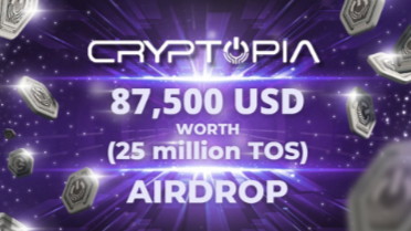 Cryptopia Ready to Share Over 25M $TOS Tokens Among Users: How to Claim Your Airdrop