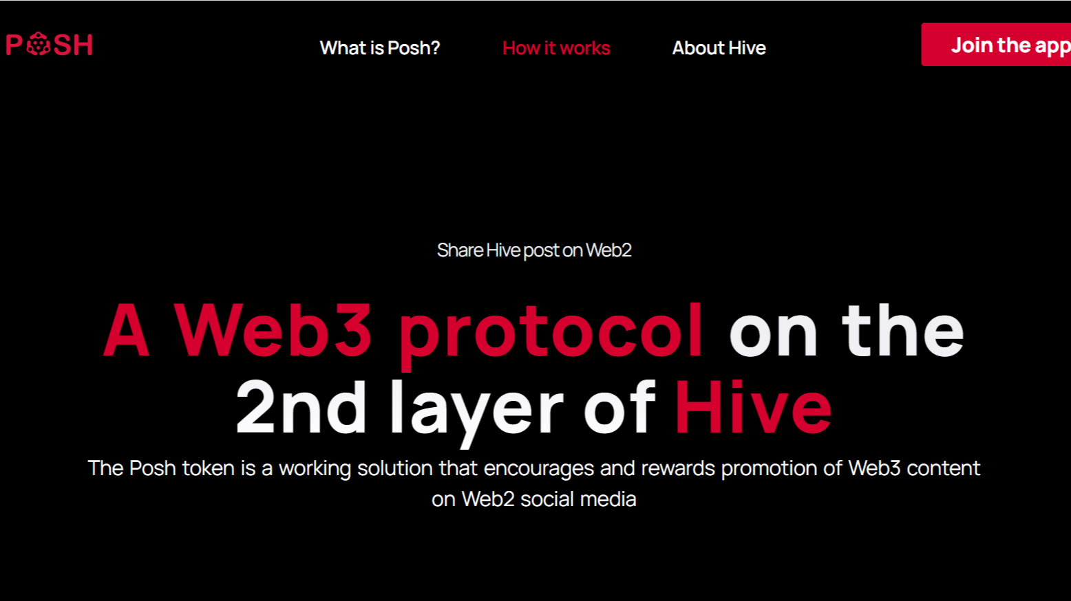 PoSh (Proof of Sharing) dApp in the Web3 Hive Ecosystem