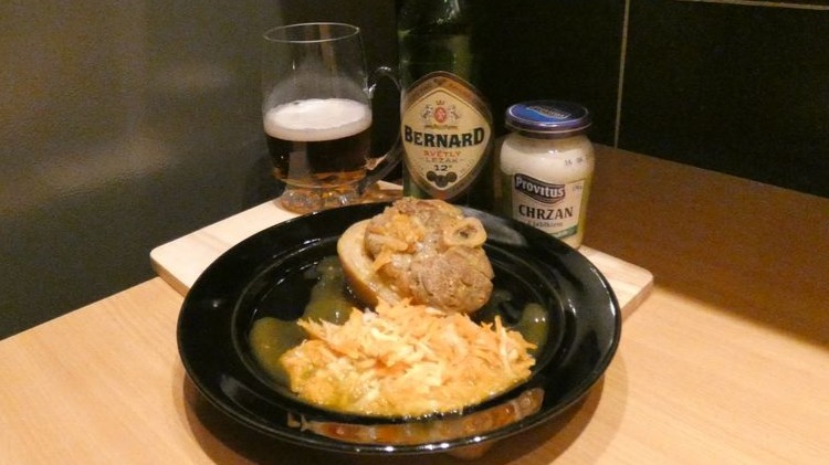 Bavarian Pork Knuckle with Grated Horseradish and Czech Beer Bernard ...