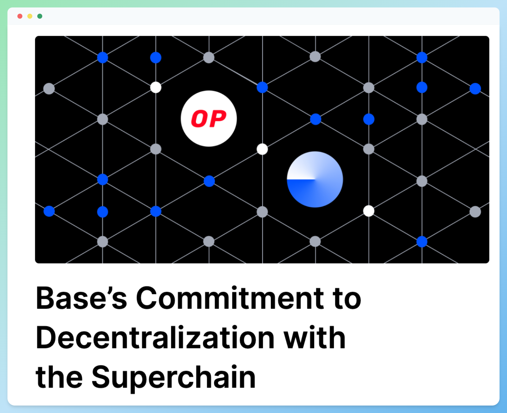 An Optimistic Plan for Base Protocol's Decentralization