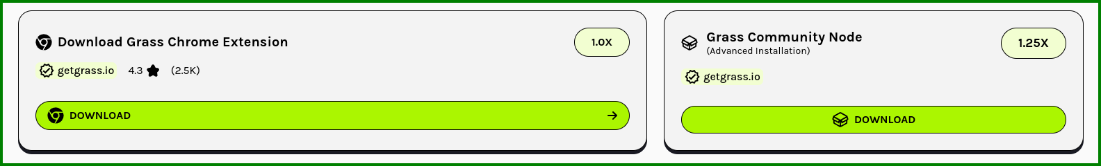 Use Grass Community Node and Earn a 1.25x Stake