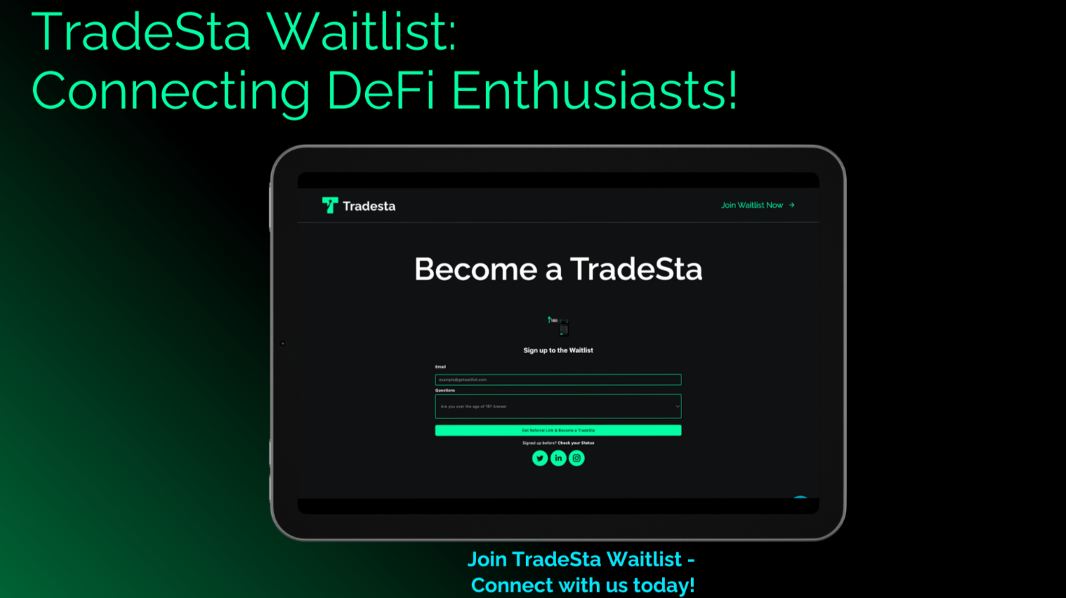 Community Matters: Join the TradeSta Waitlist and Connect with DeFi Enthusiasts