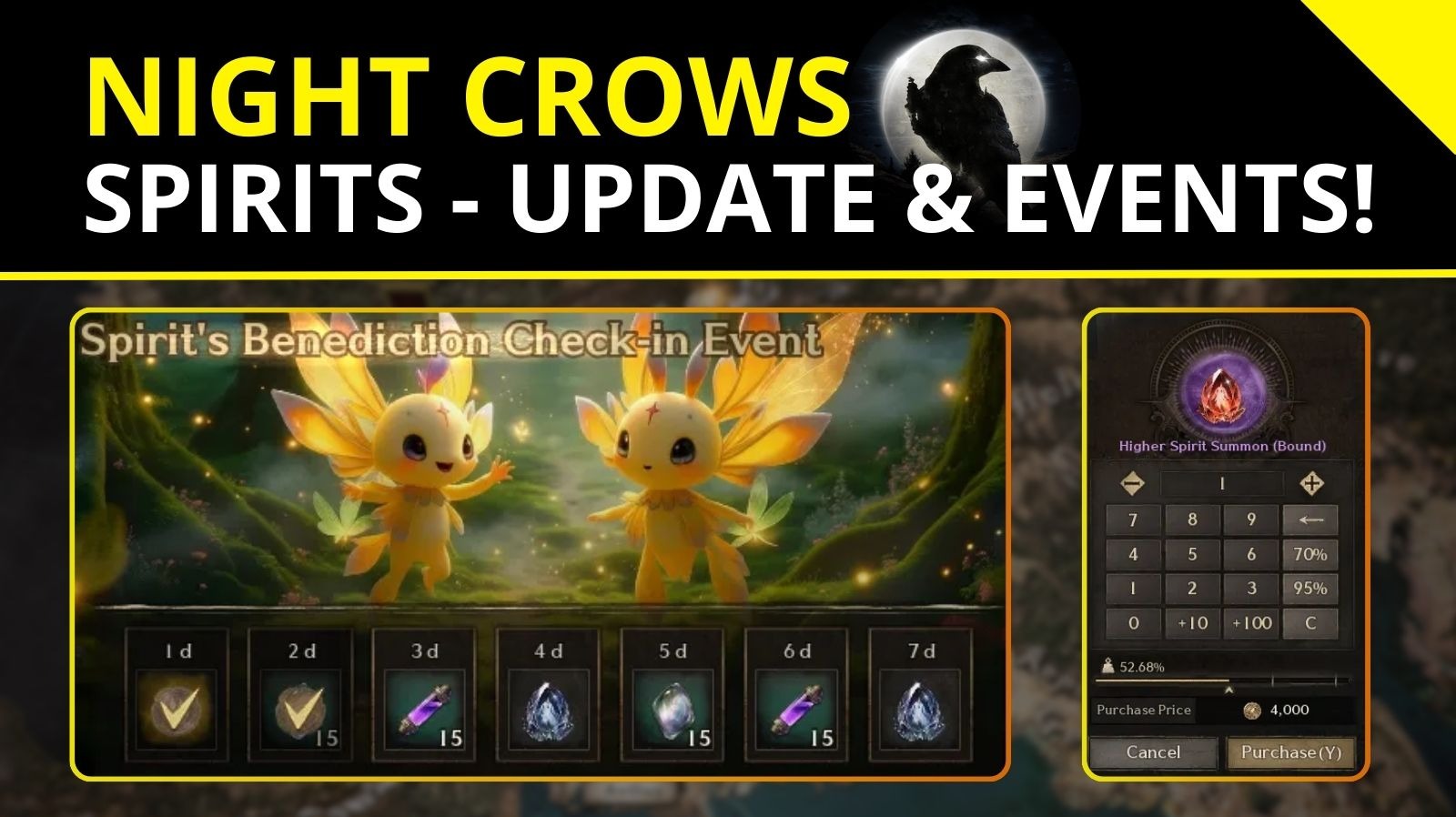 Night Crows 🌒| Update - Spirit News and Events!