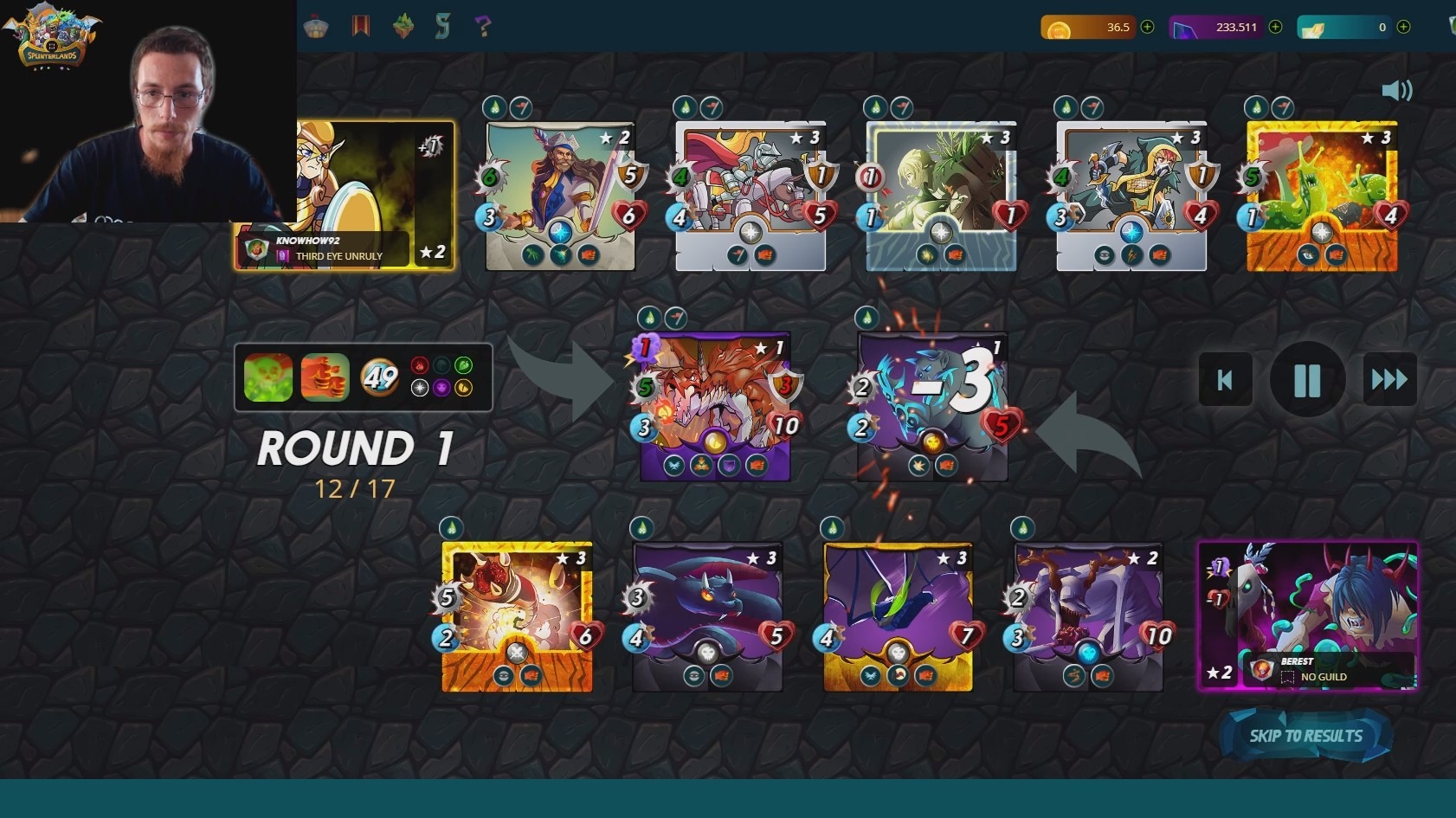 A WILD Splinterlands RANKED Adventure (11 Wins / 4 Defeats)