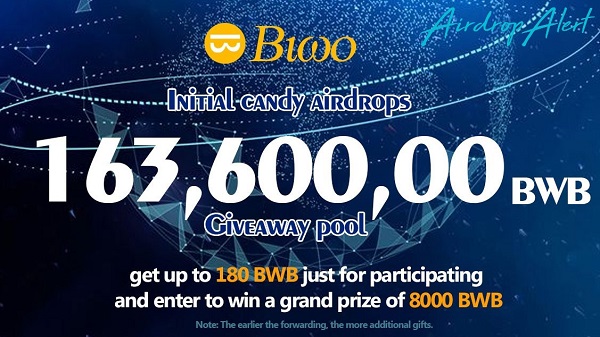 Biwo Exchange (BWB) Airdrop / Value: 180 BWB (~$ 1) / No referral program