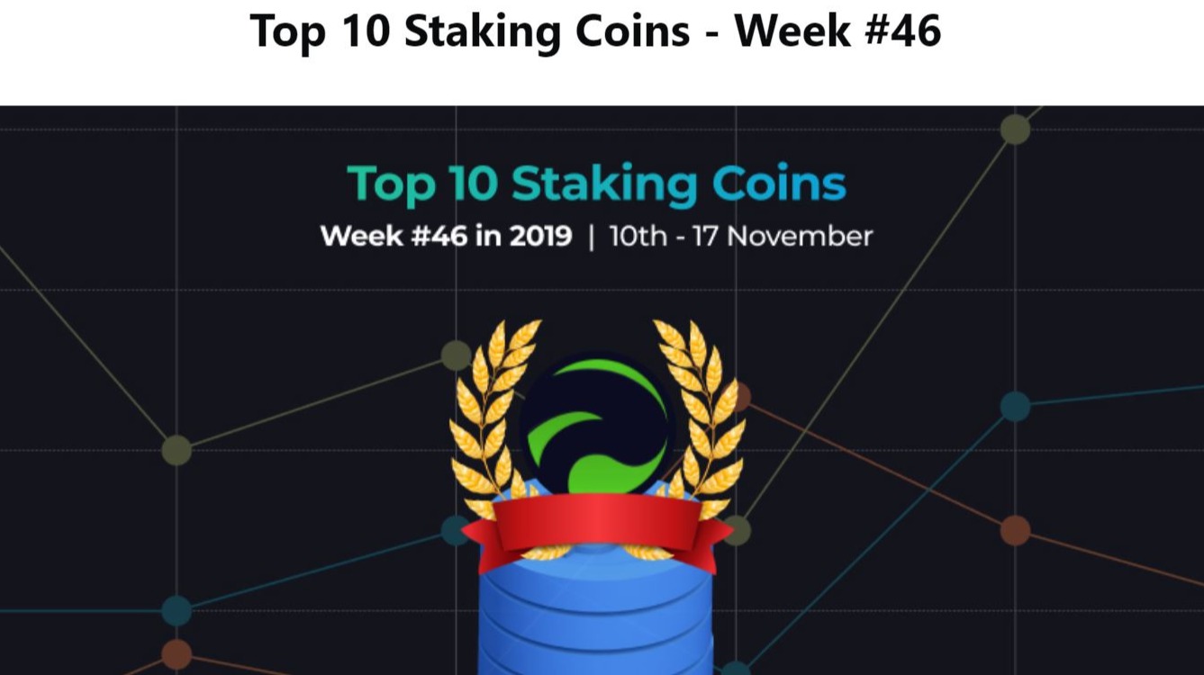 Top 10 Staking Coins - Week #46