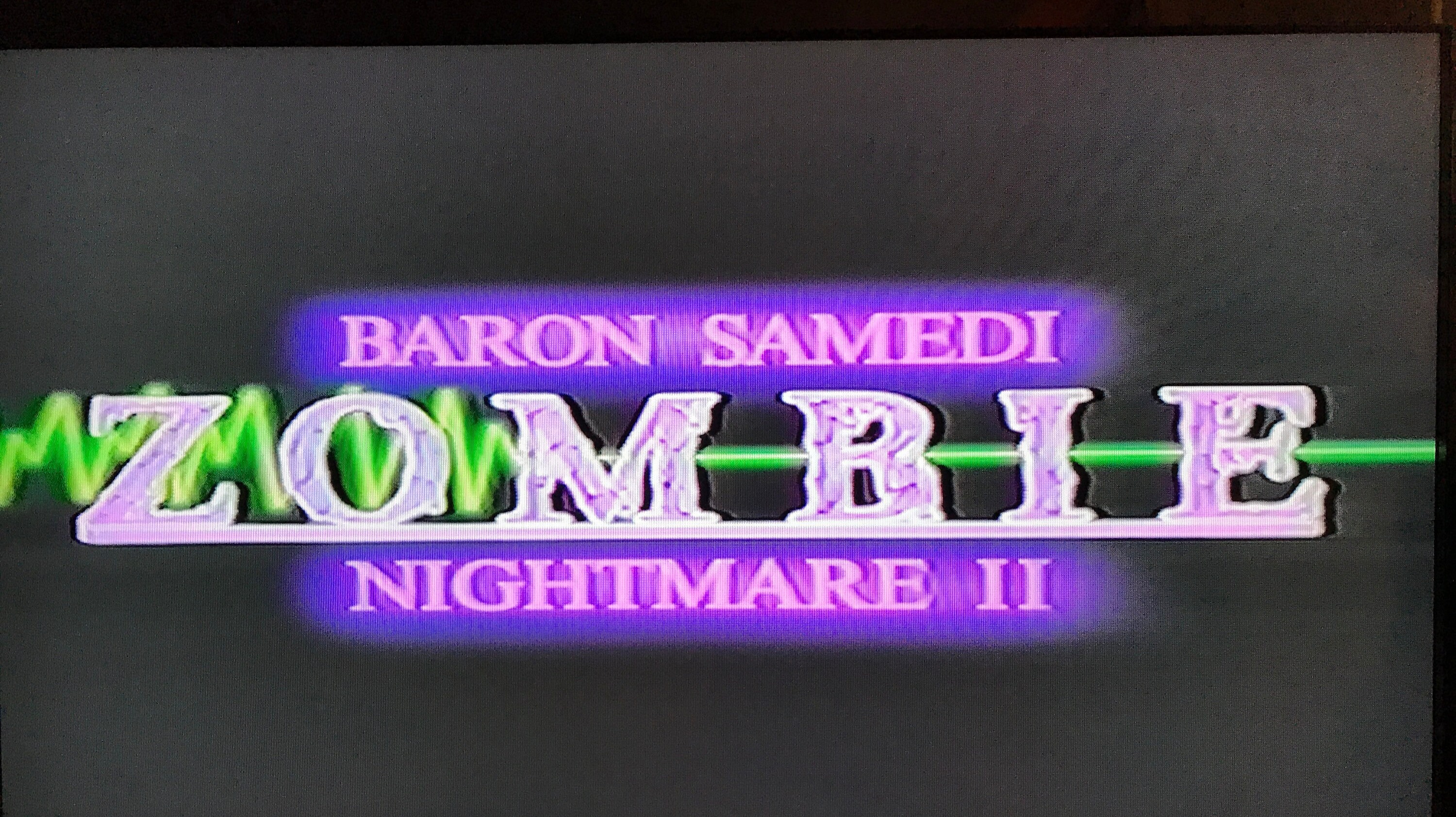 Nightmare II 2 Baron Samedi Zombie- Atmosphere - Original VHS/VCR ...