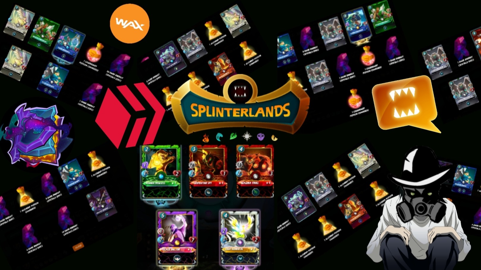 First 1Up Post, Splinterlands year 1 recap, & 6 WAX NFT airdrop!!