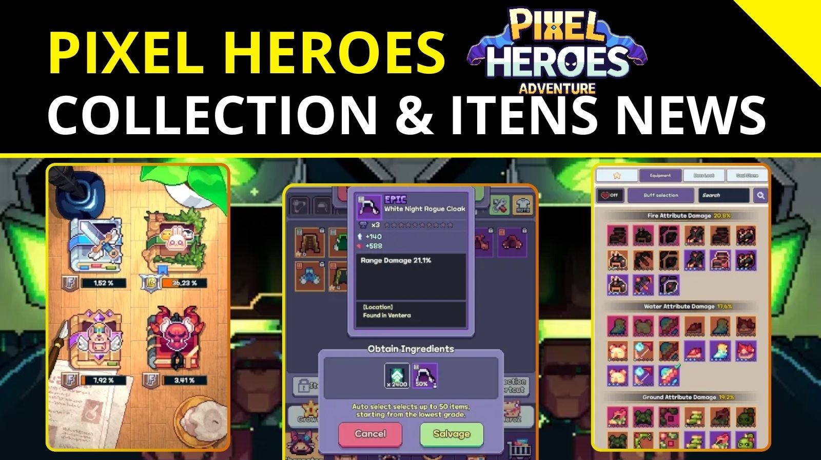 Pixel Heroes ⚔️| Roadmap 2025 - Big Changes to Collection and Item System!