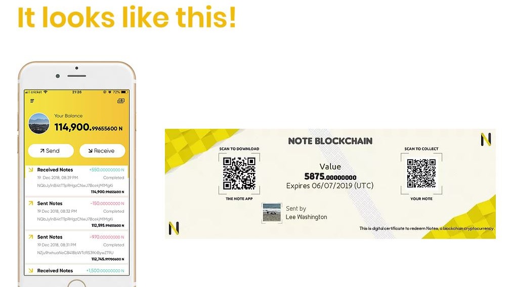 Note Blockchain & Social Network