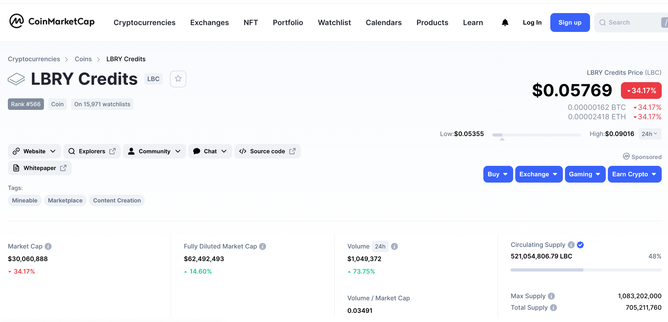 LBRY Credit (LBC) Bad time still not going off . what are the reasons