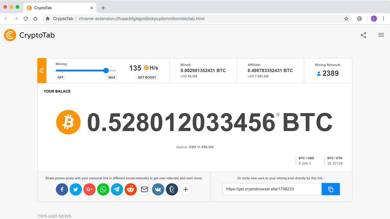 Easy passive BTC income. The only free option with good profitability.