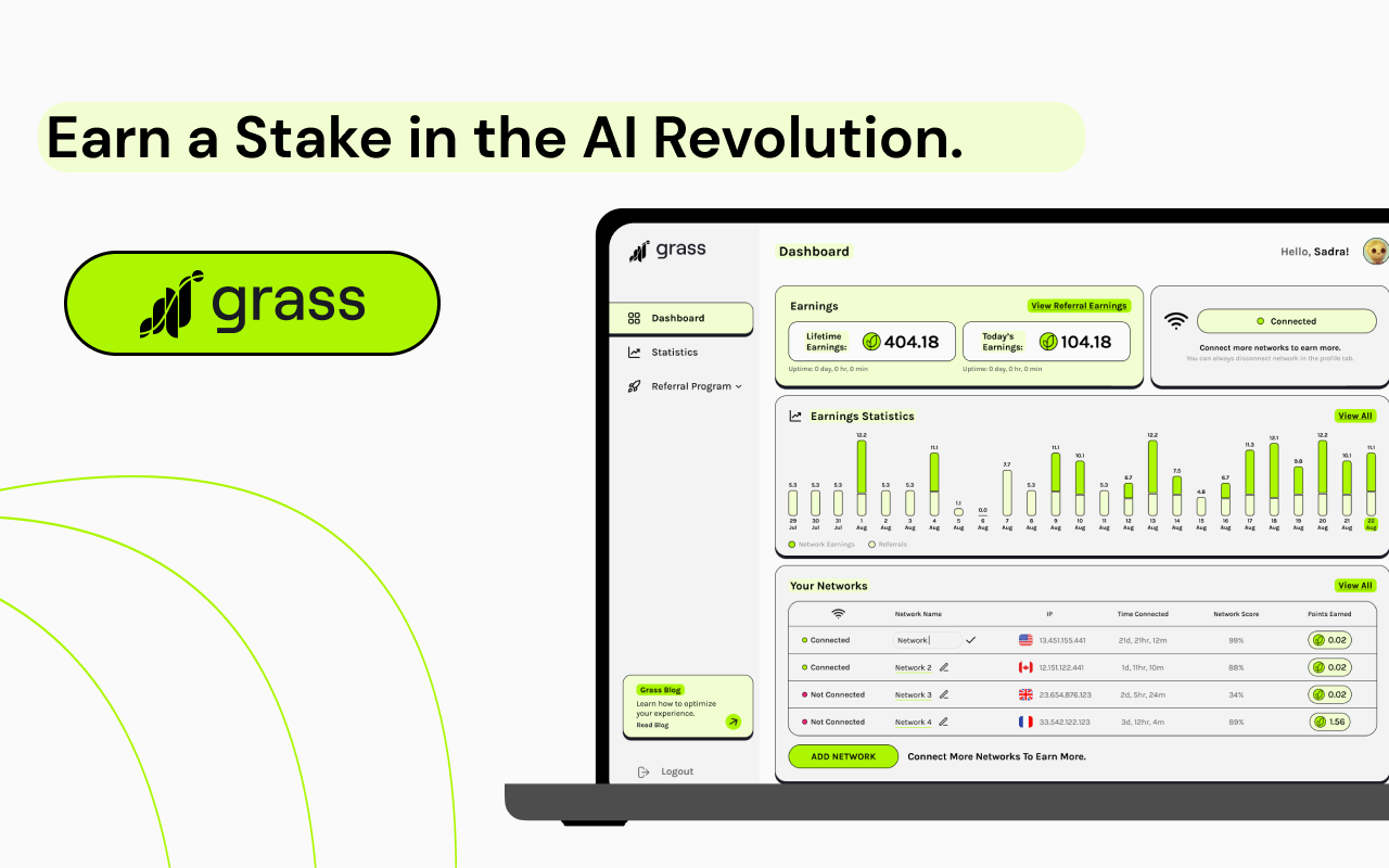 GRASS Monetize Your Unused Bandwidth and Earn Passive Income!