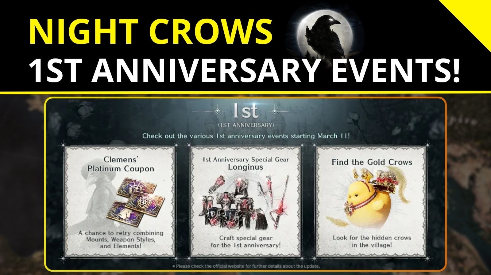 Night Crows 🌒| The 1st Anniversary Commemoration Events!