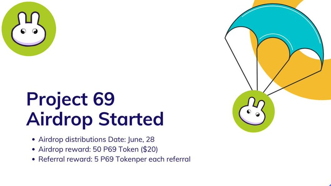 New Airdrop Project69 - Get 50 P69 tokens for free (~$20)