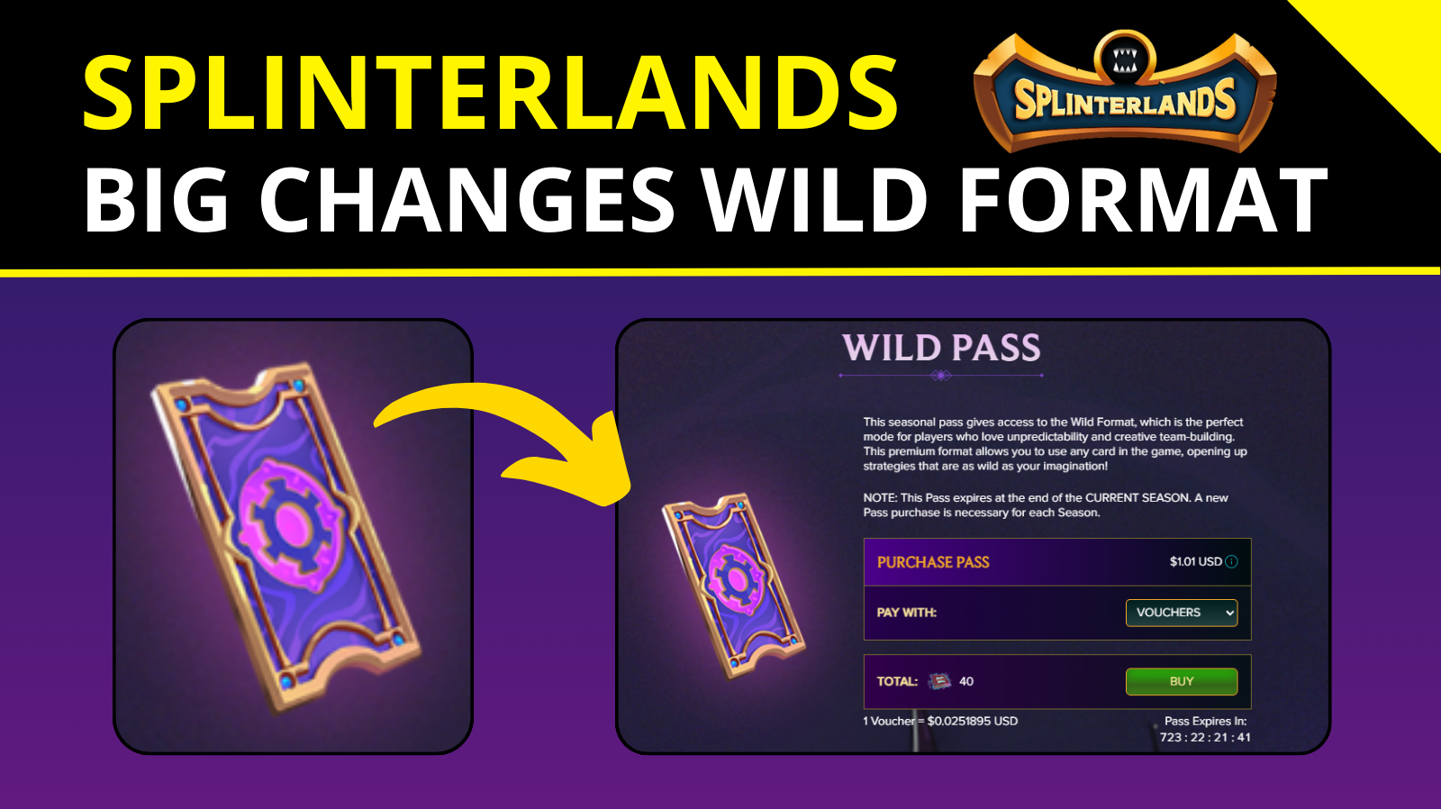 Splinterlands 🐉| Wild Pass & Increased Staked SPS Requeriments [EN/PT]
