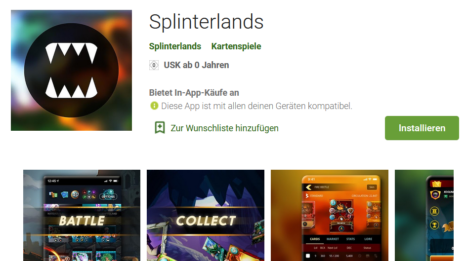 Splinterlands now on Google Play!