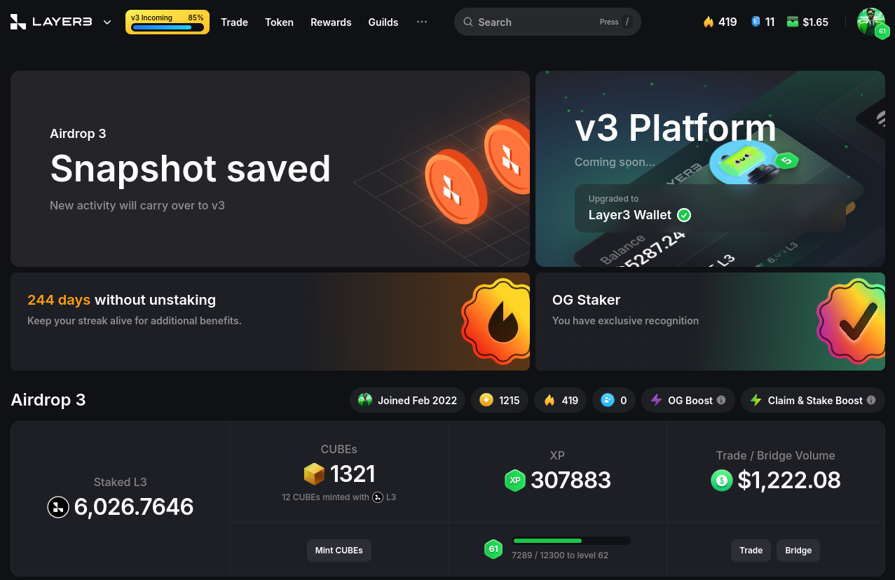 Layer3 Shifting From Questing To Wallet And Unified Experience