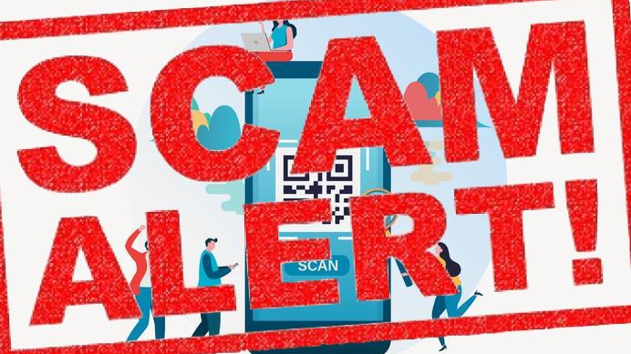 SCAM alert: QR codes