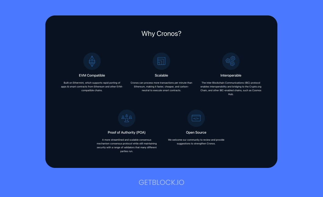 What are the benefits of using GetBlock Cronos nodes?