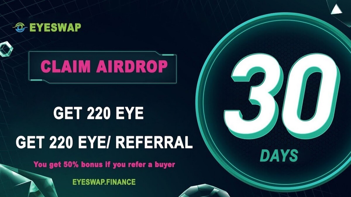 Eyeswap - Get instantly 220 EYE tokens! - Airdrex