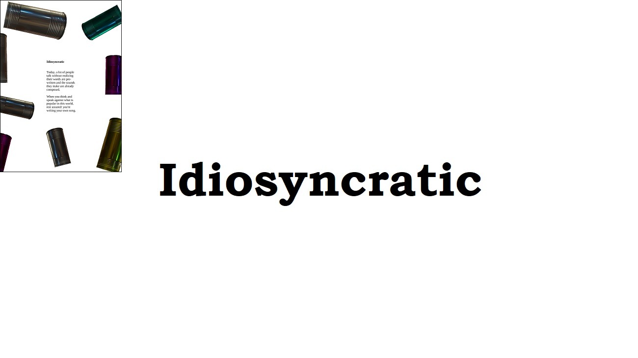 Idiosyncratic