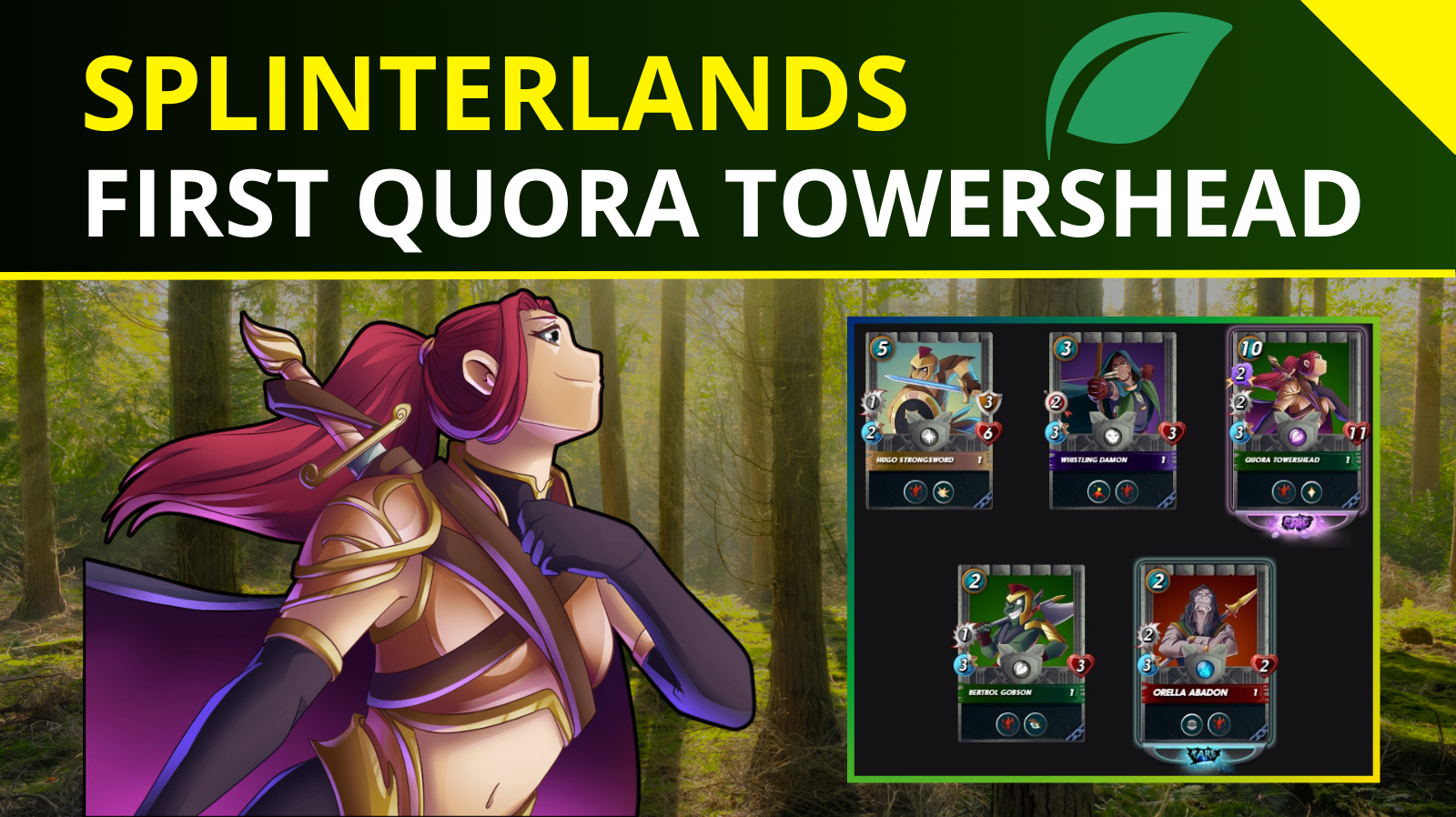 Splinterlands 🐉| First time at GOLD + My First Quora Towershead! 👑 [EN/PT-BR]