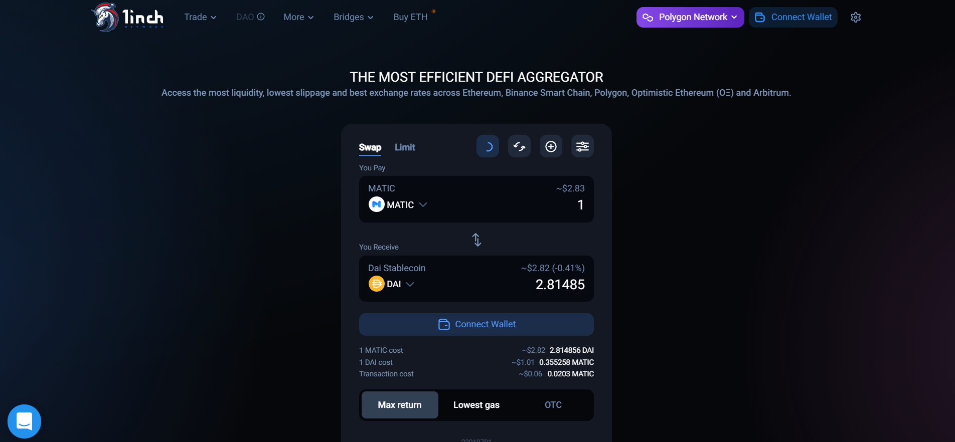 How Does 1INCH Exchange Work