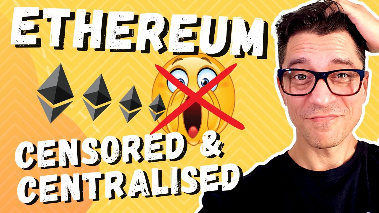 Ethereum Just Got Censored. Centralization Issues Building Up...