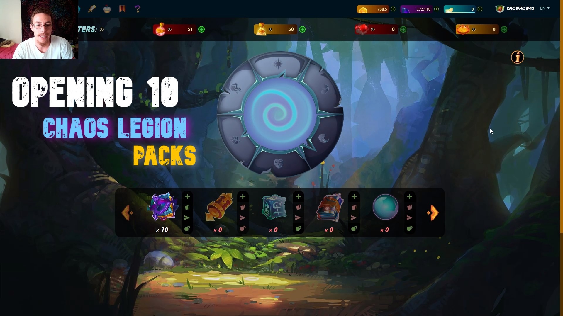 Let's Open 10 Splinterlands Chaos Legion Packs