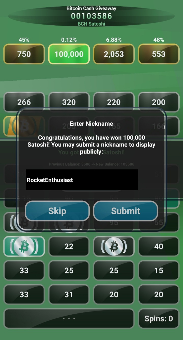 Finally Hit a Jackpot on Bitcoin Cash Giveaway