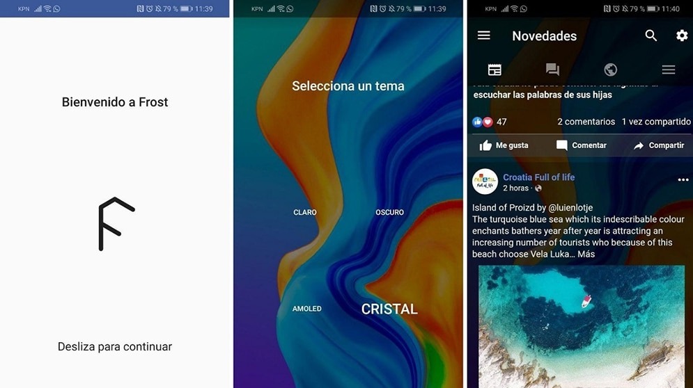 Frost cliente alternativo de código abierto para Facebook