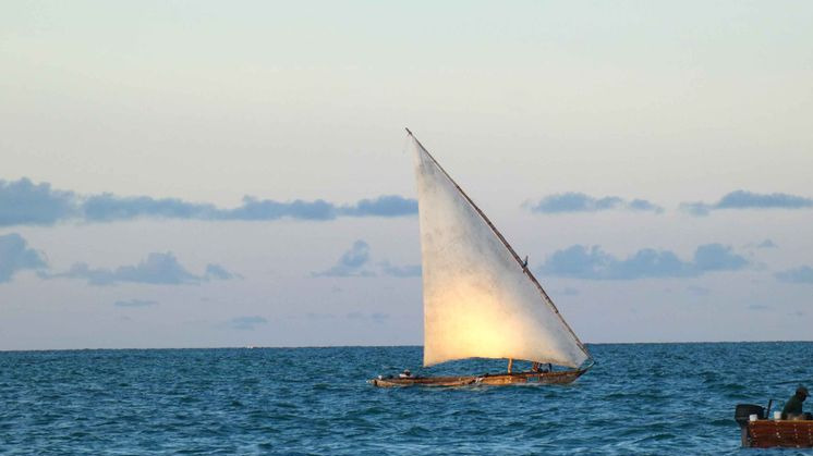 Ngalawa is a traditional Zanizibar boat made of mango tree