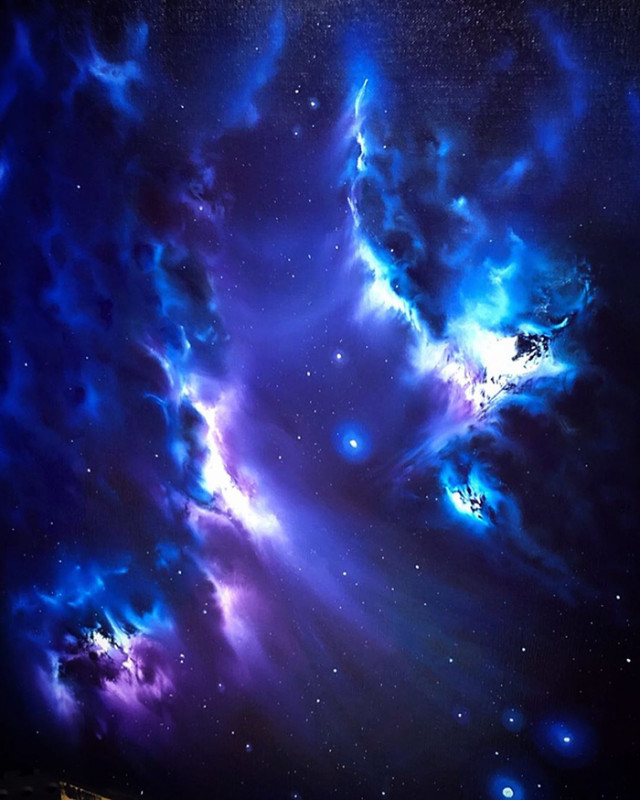 Her paintings are just space! Artist Catherine machin paints paintings ...