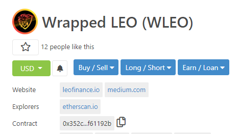 WLEO CoinGecko Listing is Live! And How to Arb LeoDEX-Uniswap