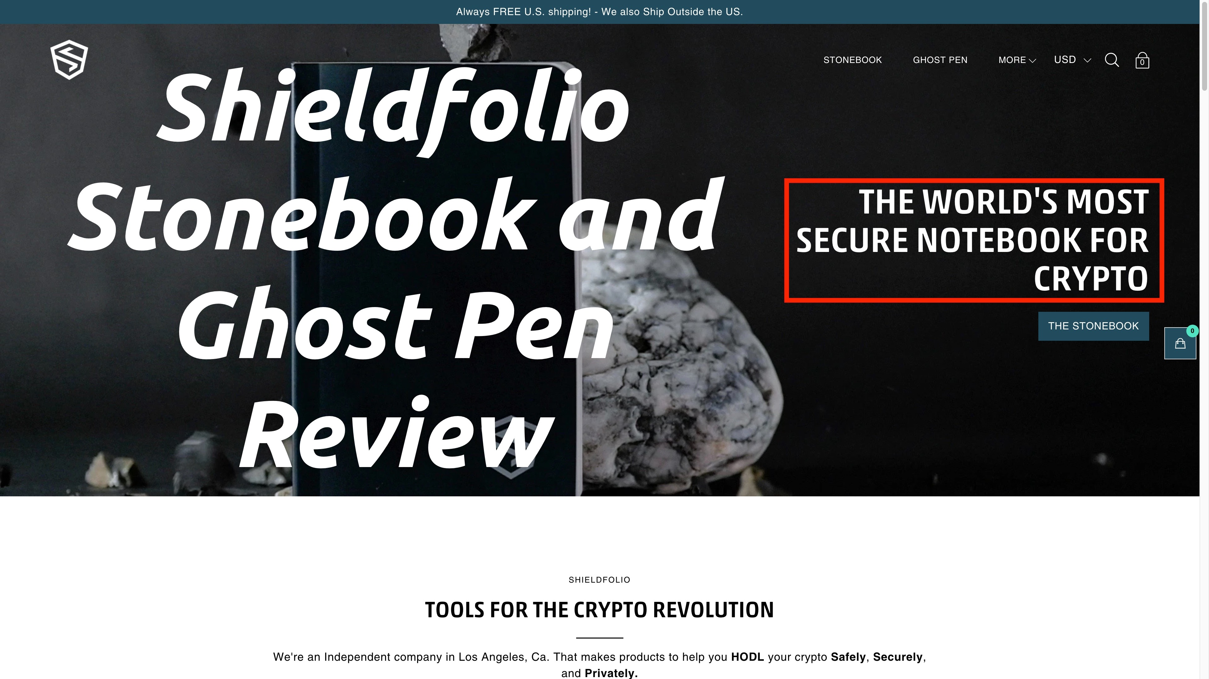 World's Most Secure Crypto Notebook: Shieldfolio Stonebook and Ghost Pen!