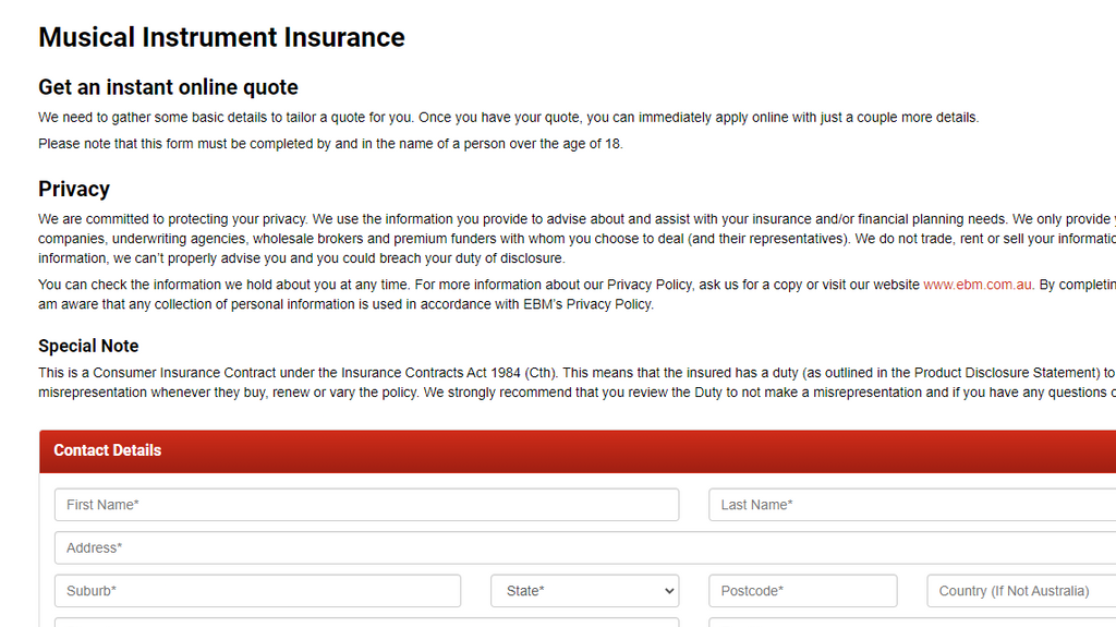 Insuring the Musical Instruments