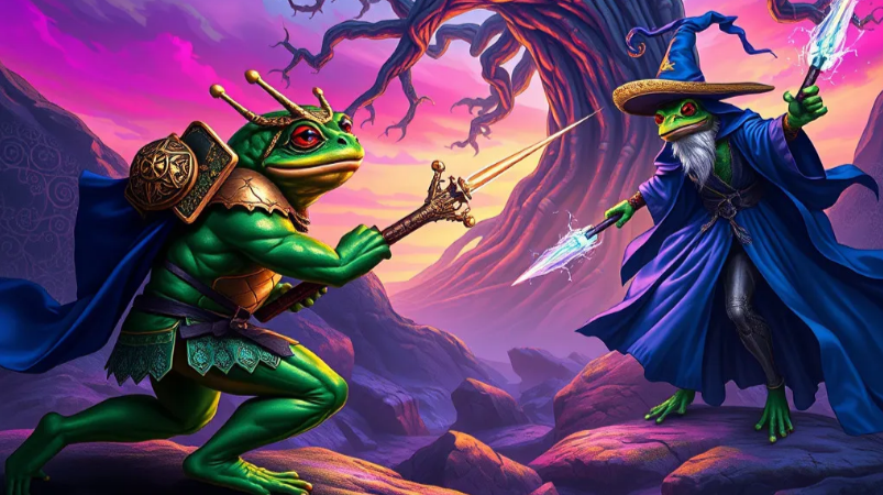 Let's Play the Frog Battle Card Game!