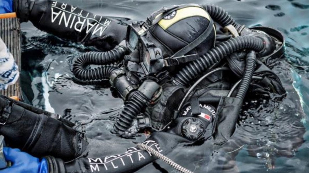 The First woman diver for the Italian Navy today
