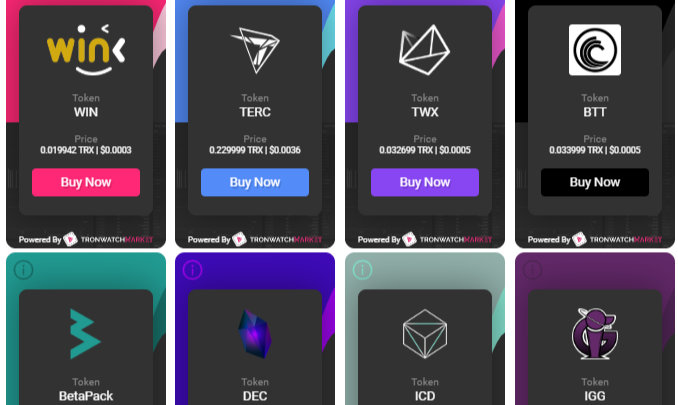 INSTANT BUY of TRON (TRX) Token Network
