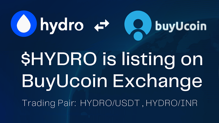 HYDRO listed on BuyUCoin Exchange
