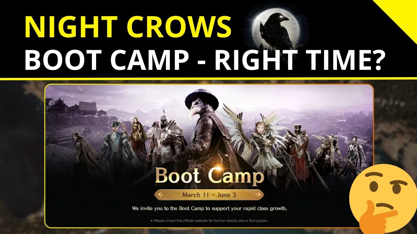 Night Crows 🌒| Boot Camp Server - Was This The Right Time?