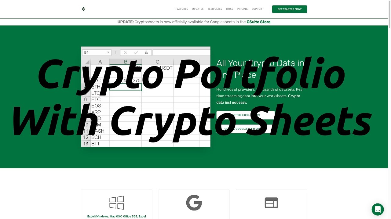 How to Create A Crypto Portfolio With Crypto Sheets
