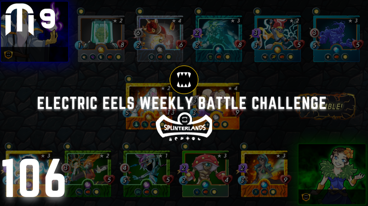 Electric Eels Weekly Battle Challenge | Splinterlands #106