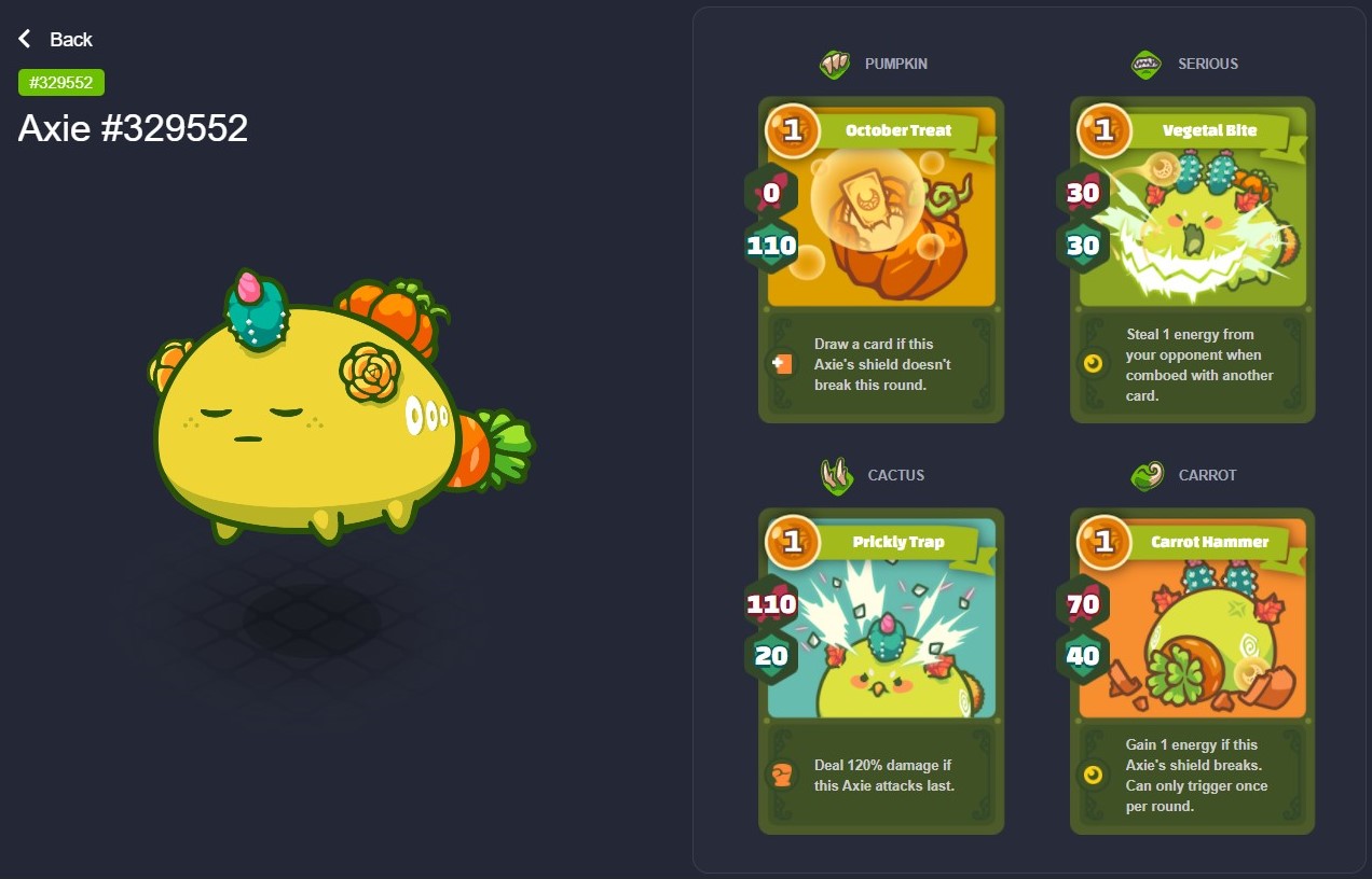 Exemple of good Plant Axie